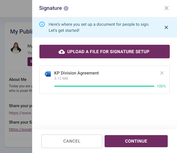 How to Upload and Send a Document to be Signed in ClientPoint.me – ClientPoint