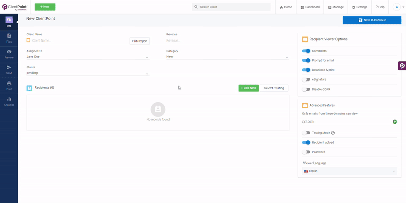 How to use the ServiceTitan integration – ClientPoint
