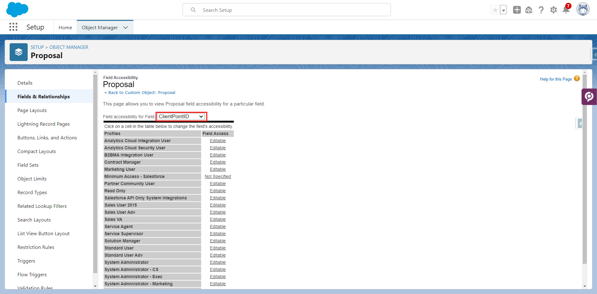 Enable the creation of a Proposal Object in Salesforce – ClientPoint