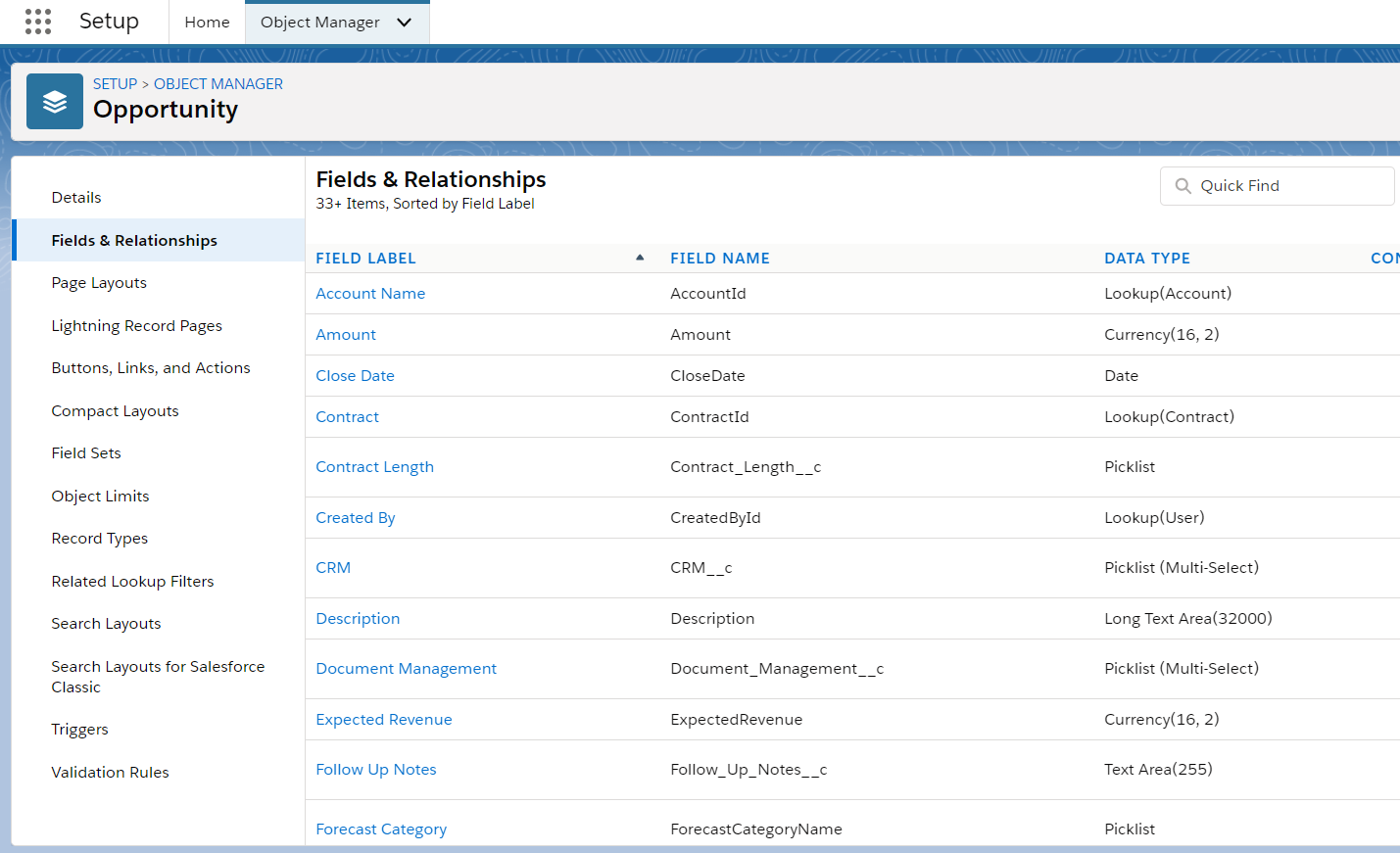 Salesforce Field Mapping ClientPoint