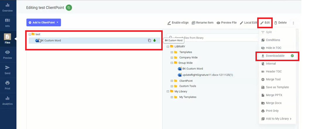 How to use ClientPoint Redlining & Revision Process – ClientPoint